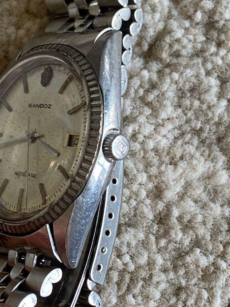SANDOZ watch Swiss made 男裝自動手錶, 興趣及遊戲, 收藏品及紀念品, 古董收藏 - Carousell