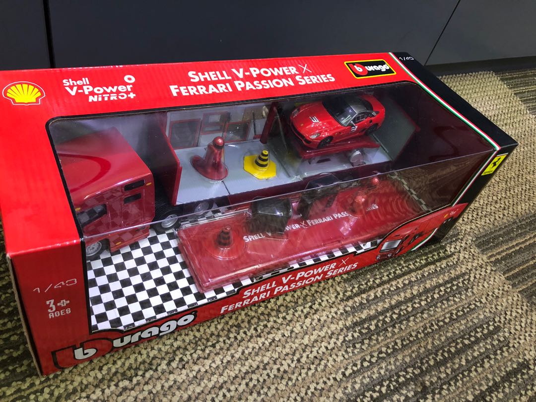 Shell race car set, Hobbies & Toys, Toys & Games on Carousell
