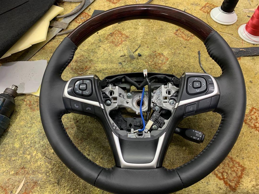 Toyota harrier steering rewrap, Car Accessories, Accessories on Carousell