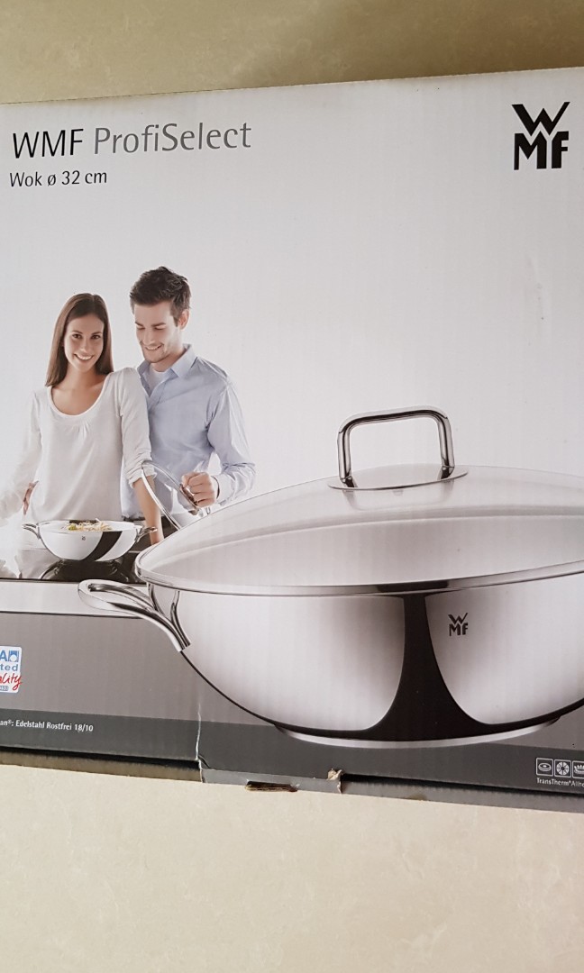 wmf wok 32cm, Furniture & Home Living, Kitchenware & Tableware ...