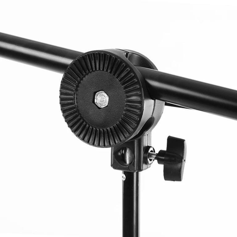 2m Light Stand + Boom Arm Kit (For Led, Ring, Strobe Light / Soft Box ...