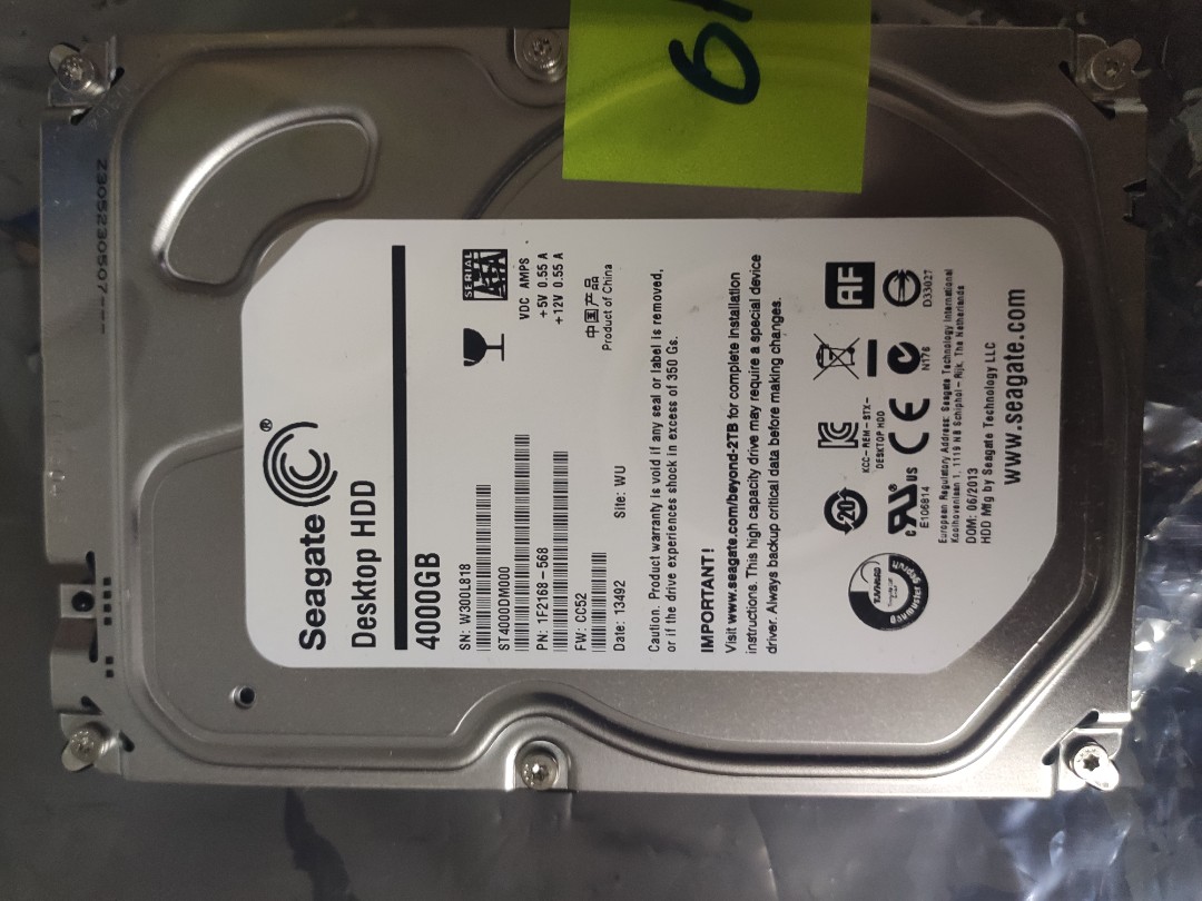 4 tb Hard Drive, Computers & Tech, Parts & Accessories, Hard Disks ...