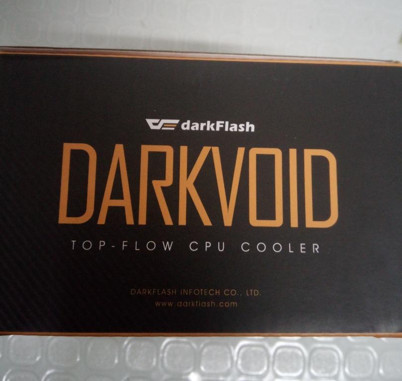 DarkFlash DarkVoid Top-Flow CPU Cooler RGB HSF, Computers & Tech, Parts ...