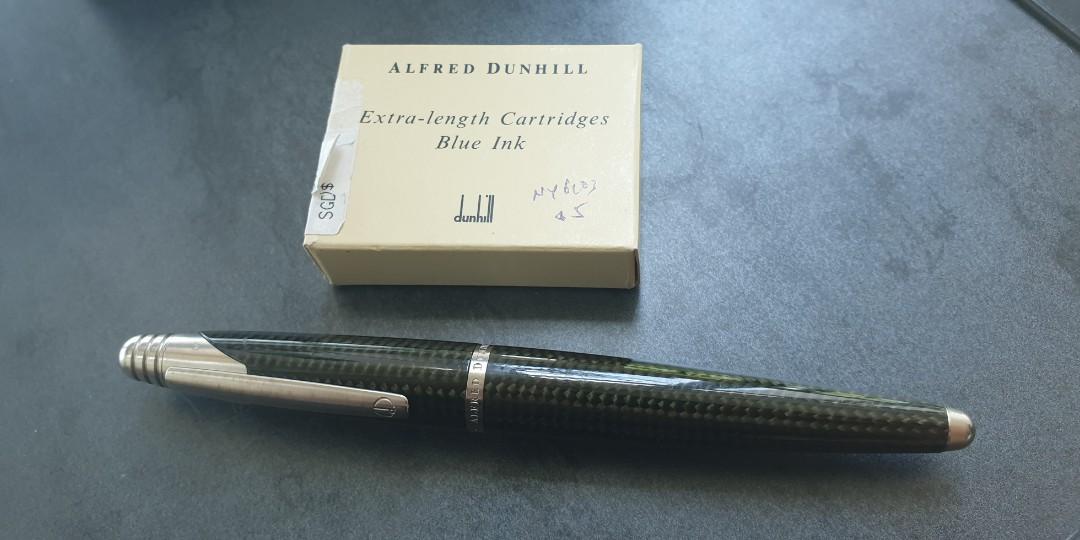 Dunhill AD2000 Carbon Fibre Fountain Pen swiss made, Books & Stationery ...