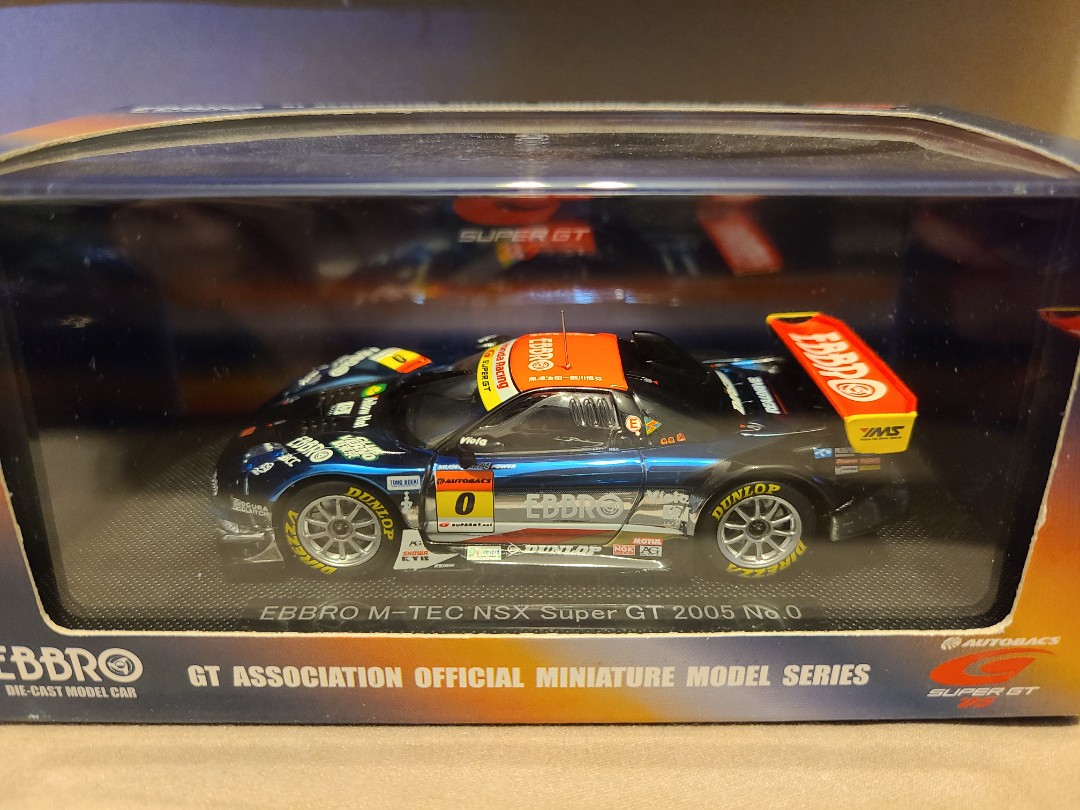 EBBRO 1/43 M-TEC NSX SUPER GT 2005, 興趣及遊戲, 收藏品及紀念品, 明星周邊 - Carousell