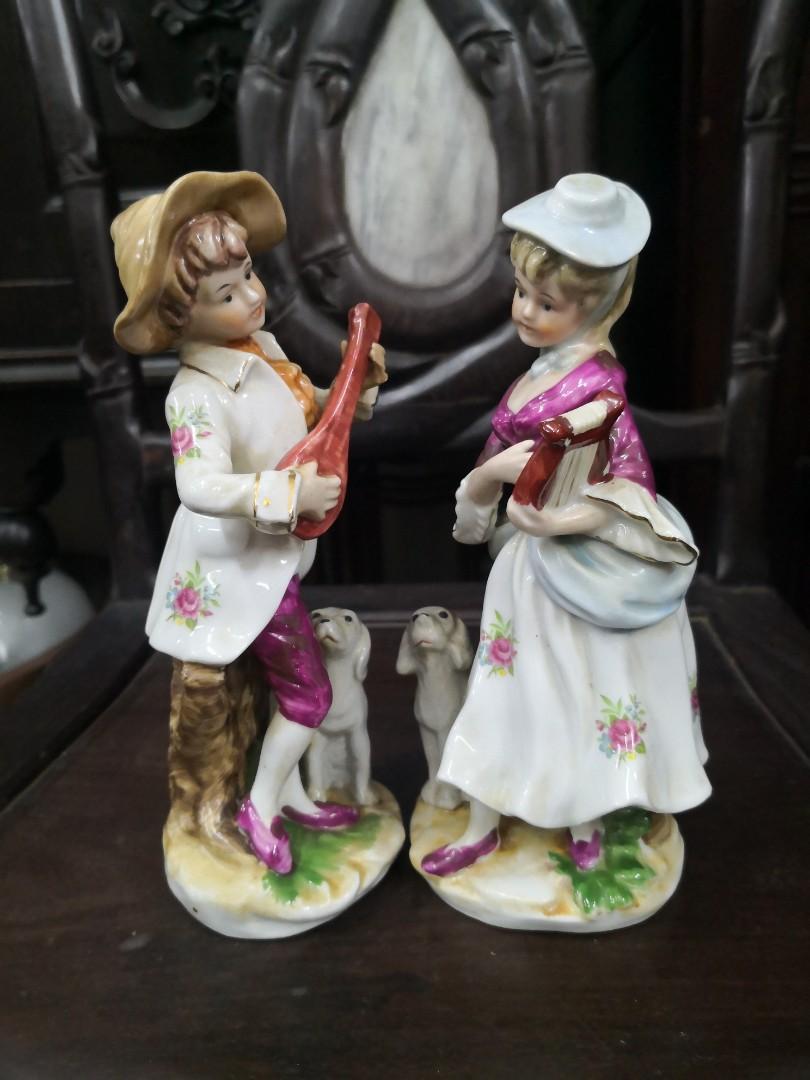 England Porcelain Couples Doll Statue. on Carousell