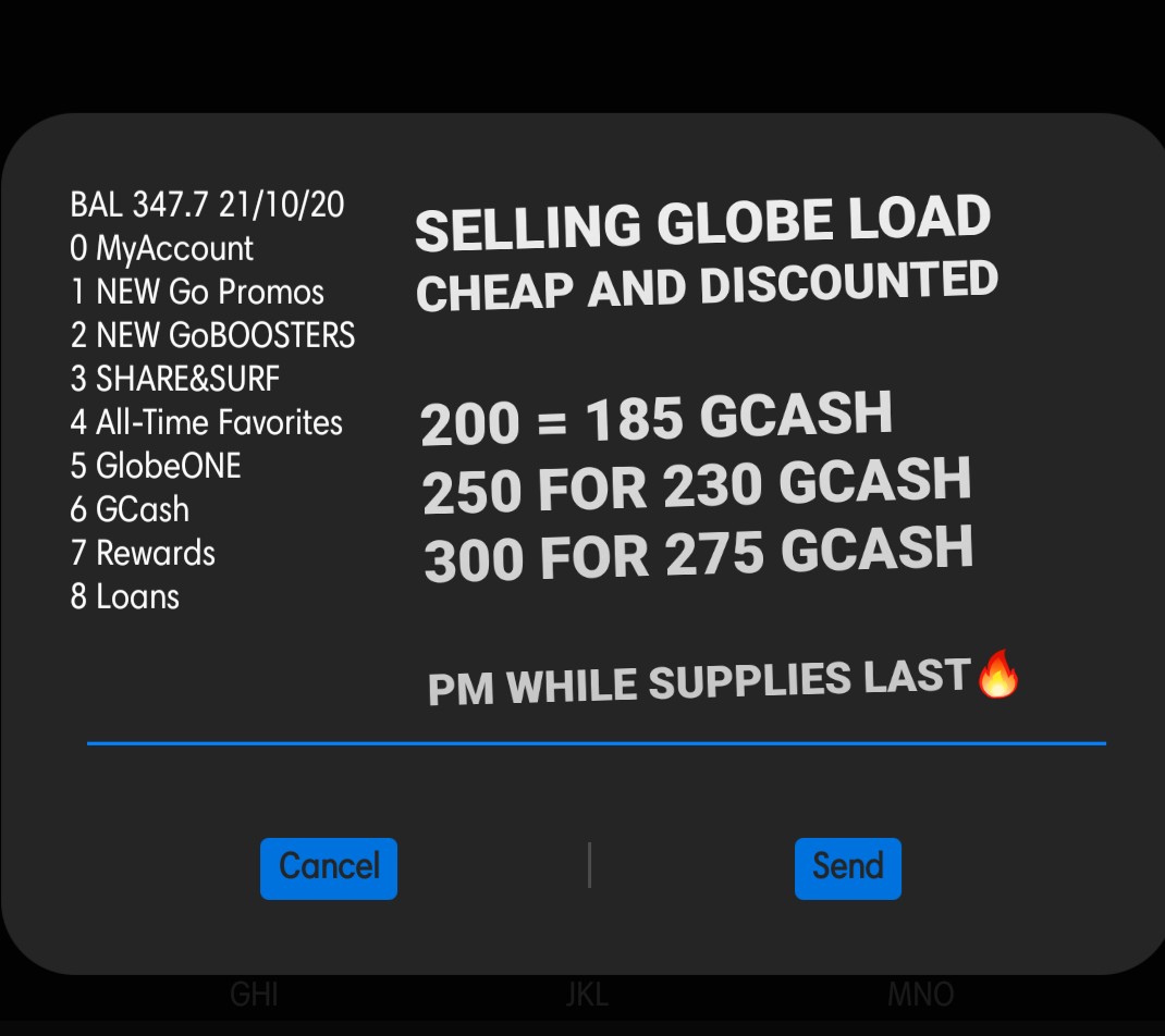 GLOBE LOAD DISCOUNTED FOR GCASH. GOOD RATES, Computers & Tech, Office ...