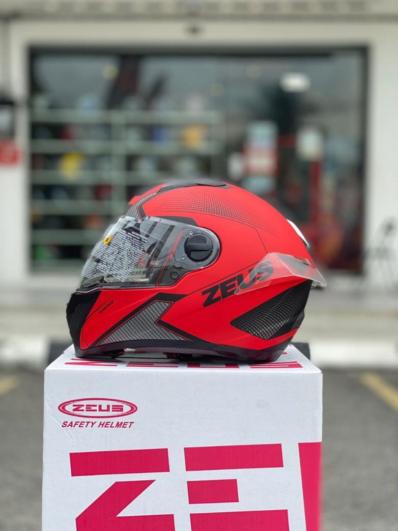 Helmet Zeus GJ 811, Motorbikes on Carousell