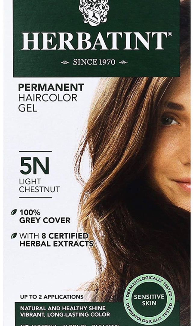 Herbatint 5N Light Chestnut Permanent Hair Color Gel, Everything Else ...