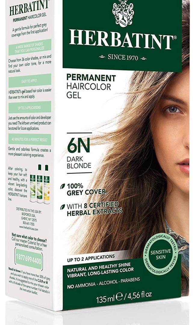 Herbatint 6N Dark Blonde Permanent Hair Color Gel, Beauty & Personal ...
