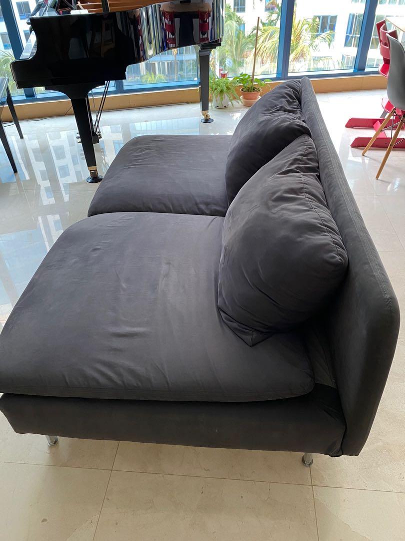 IKEA Soderhamn grey sectional, Furniture & Home Living, Furniture ...