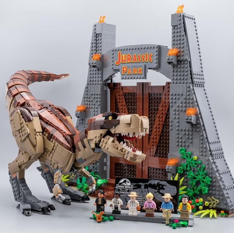Jack Jisi Bricks Jurassic Park Tyrannosaurus Rex Dinosaur Lizard ...