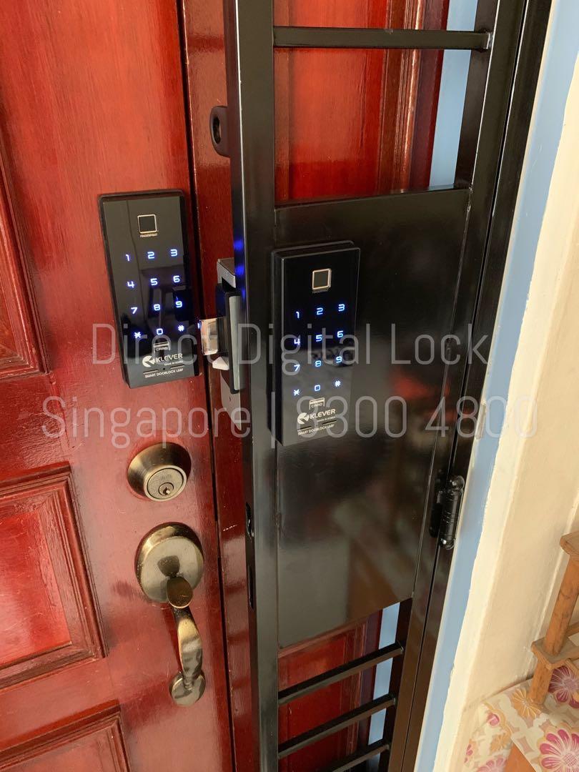 🔥🇸🇬 Locpro H100F (4 Way Digital Door Lock), Furniture & Home Living ...