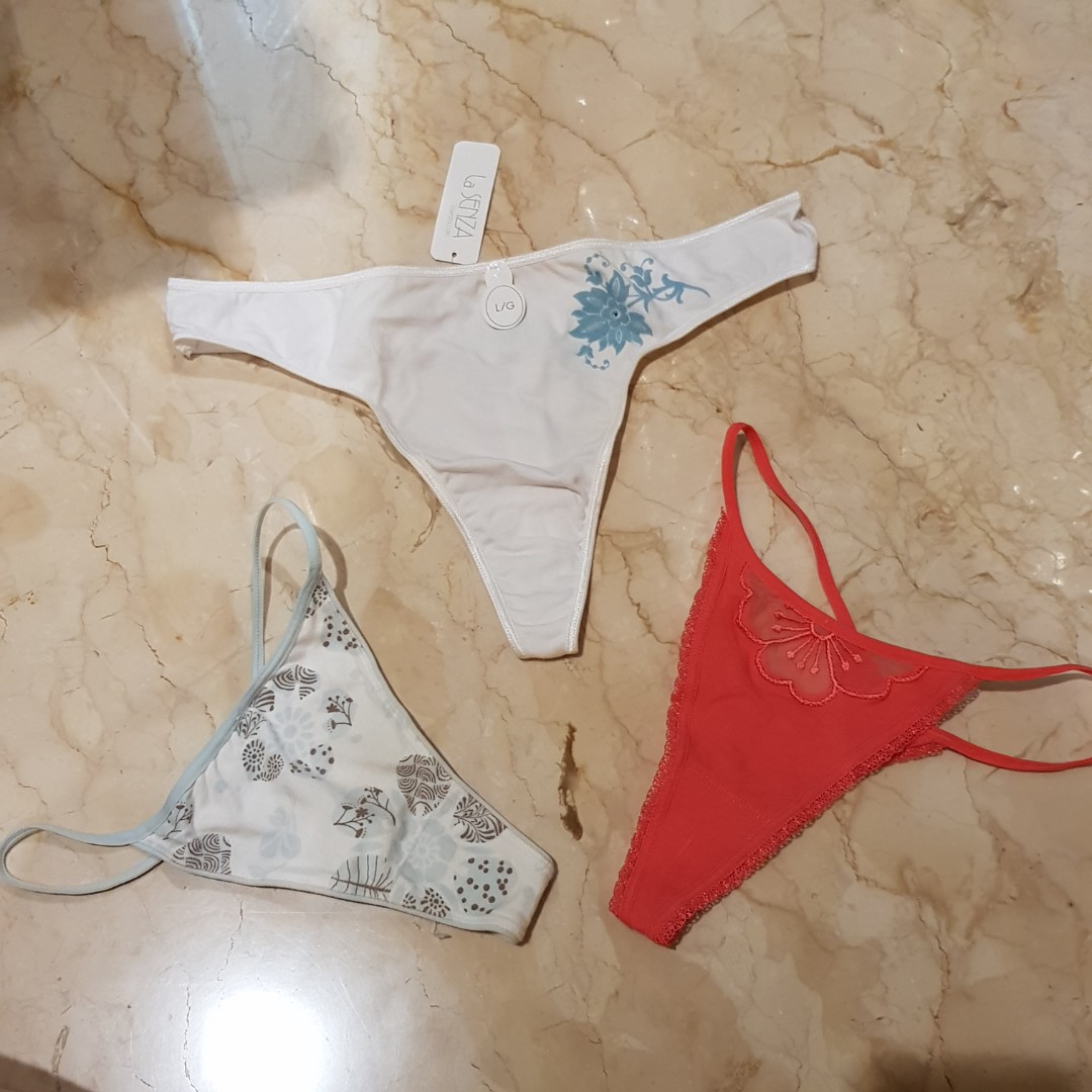 La Senza Bikini thongs g-string, Fesyen Wanita, Pakaian Wanita, Bawahan ...