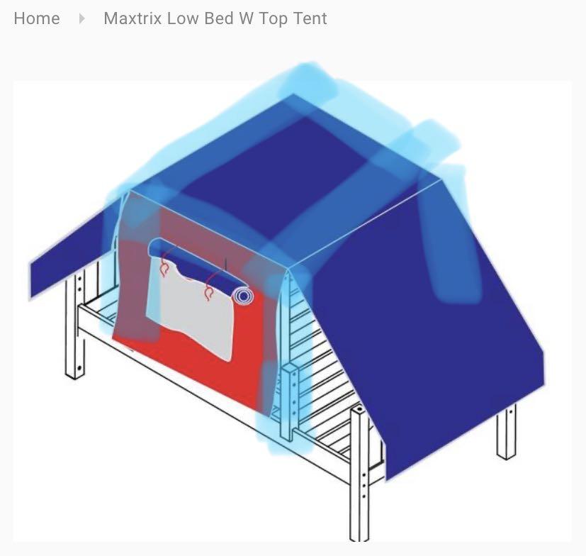 Matrix single loft bed extension, Furniture & Home Living, Furniture ...