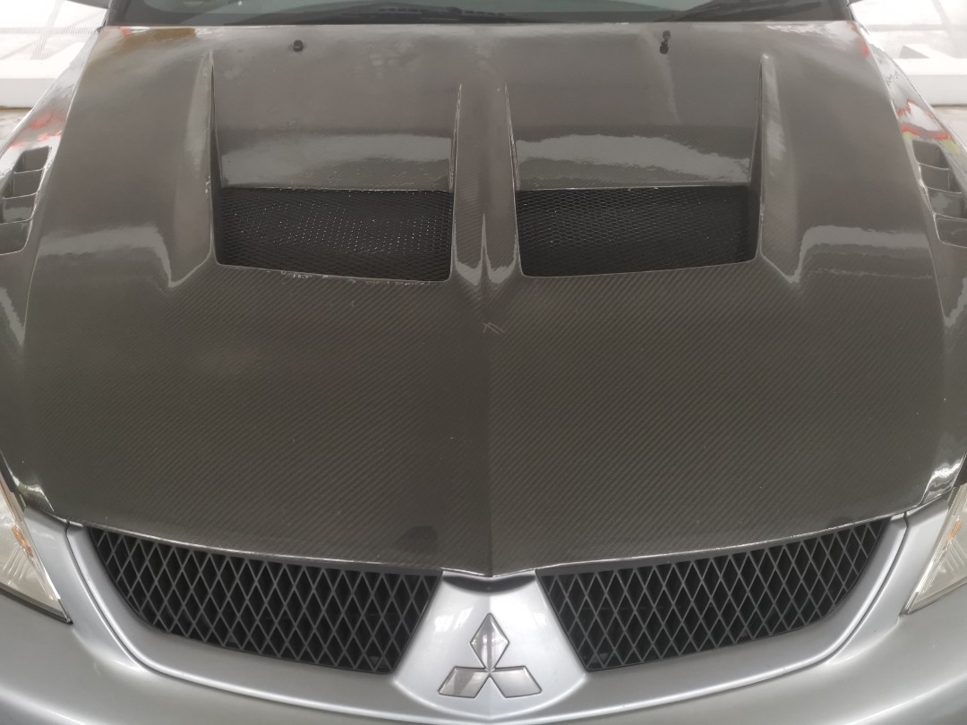 Mitsubishi Lancer Glx CS3 CF Bonnet, Car Accessories, Accessories on ...