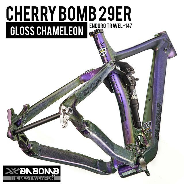 New: DA BOMB 2020 Cherry Bomb 29er Enduro Full Suspension Boost frame ...