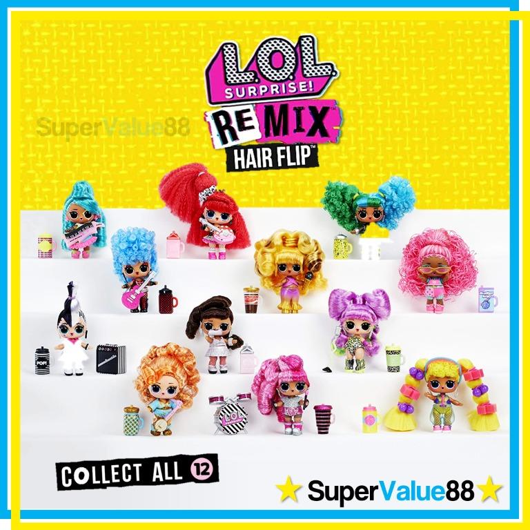 Original LOL Surprise! Remix Hair Flip Dolls – 15 Surprises with Hair ...