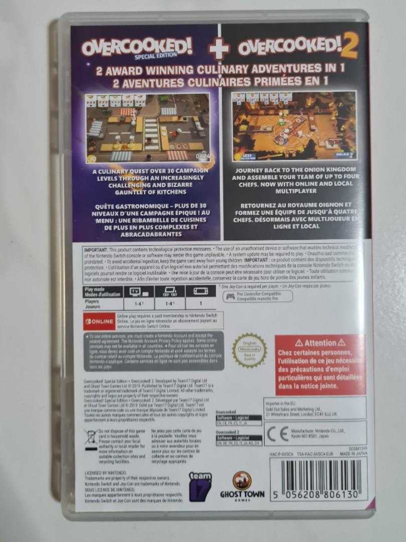 Overcooked! + Overcooked!2 (Special Edition), Video Gaming, Video Games ...