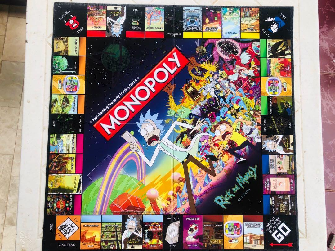 Rick and morty Monopoly and talking pickle rick, Hobbies & Toys, Toys ...
