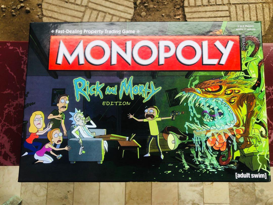 Rick and morty Monopoly and talking pickle rick, Hobbies & Toys, Toys ...