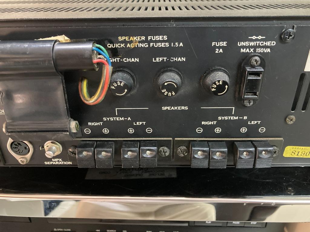 Sansui 350 Receiver 220v at 18w with 20W Masters voice speakers, Audio ...