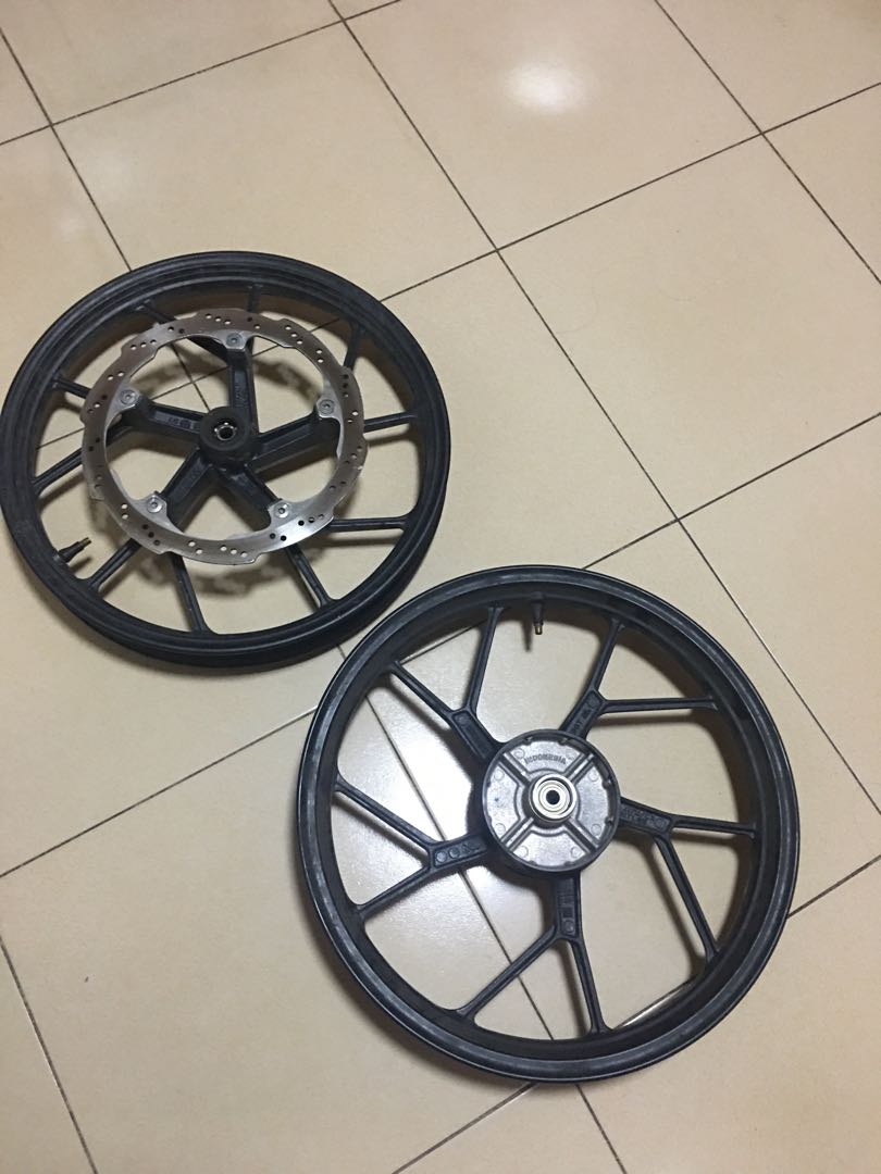 Stock Mags Enkei Suzuki Raider 150, Motorbikes, Motorbike Parts ...