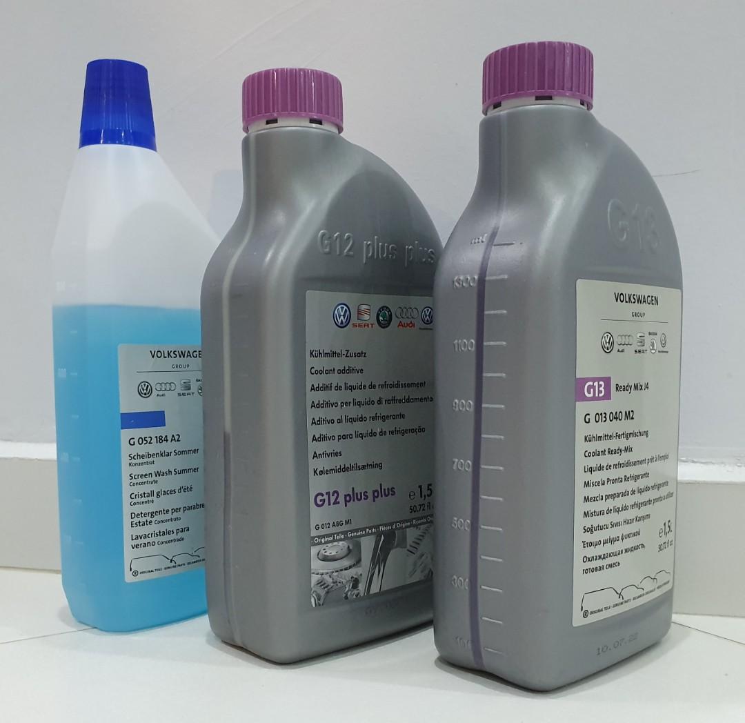 VW/Audi screen wash and coolant, Car Accessories, Accessories on Carousell