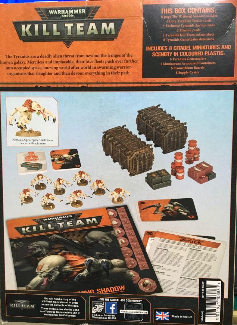 Warhammer 40K Kill Team The Writhing Shadow - Tyranids Starter Set ...