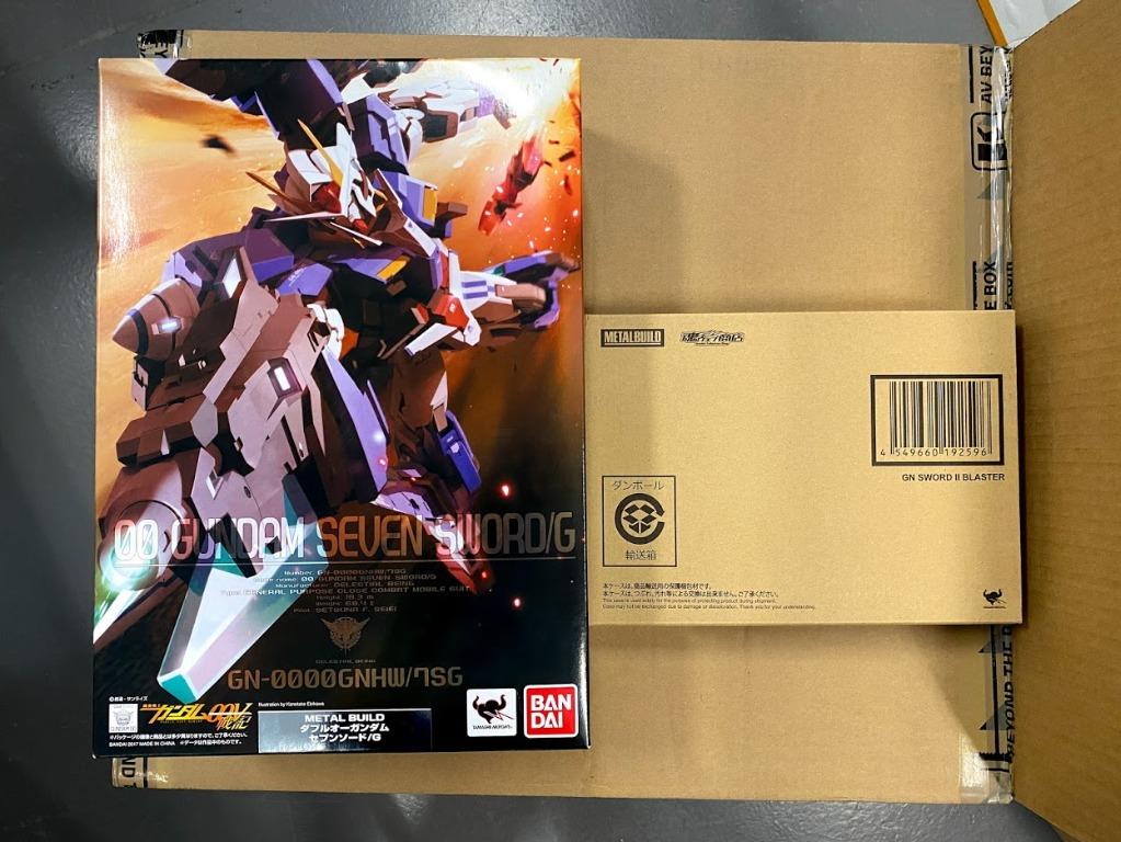 港版 BANDAI METAL BUILD 00 Gundam Seven Sword/G + 港版 GN Sword II Blaster ...