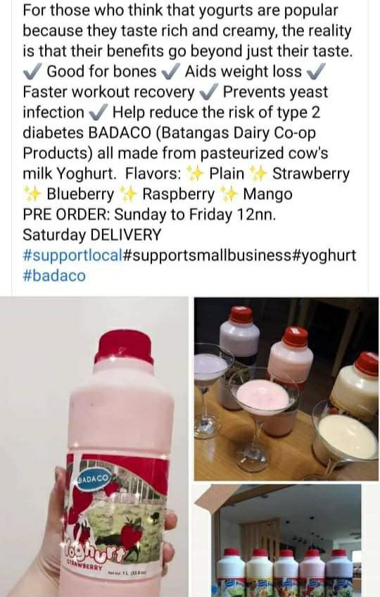 BADACO (Batangas Dairy Co-op) Products Milk And Yoghurts, Food & Drinks ...