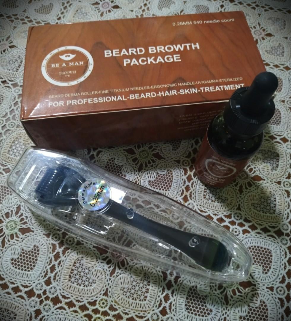 Beard Growth Package, Beauty & Personal Care, Men's Grooming on Carousell