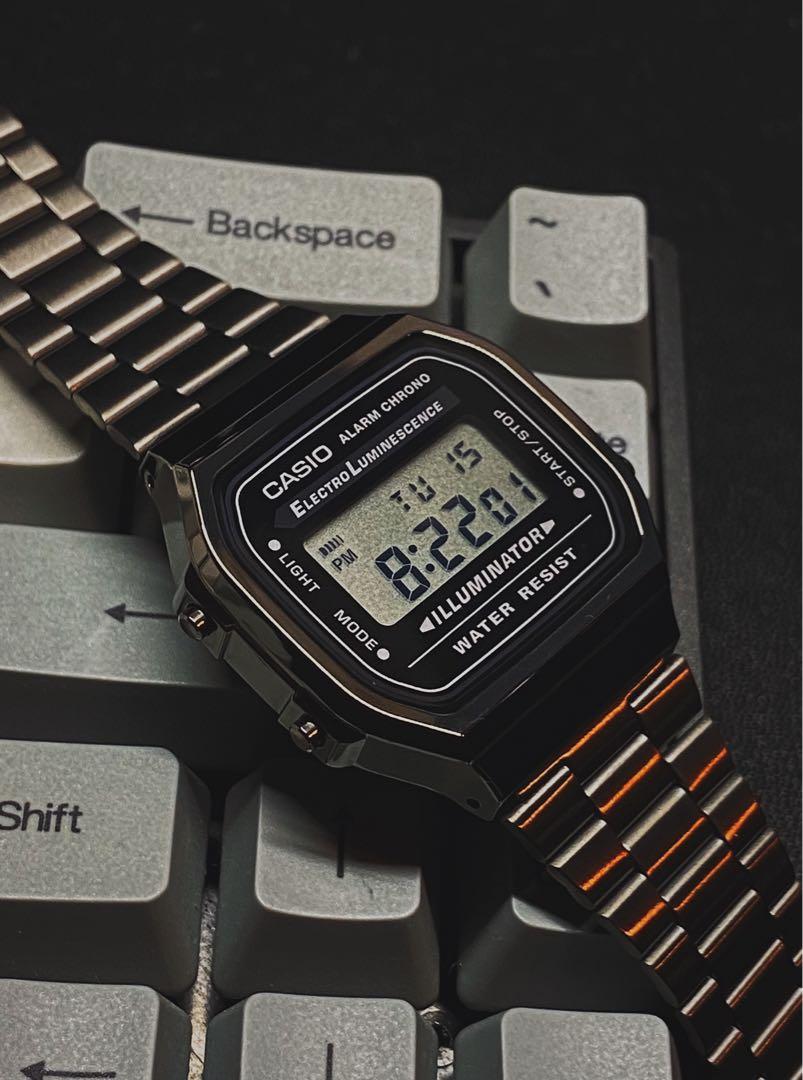 Casio A168WGG-1A Gun Metal, Men's Fashion, Watches on Carousell