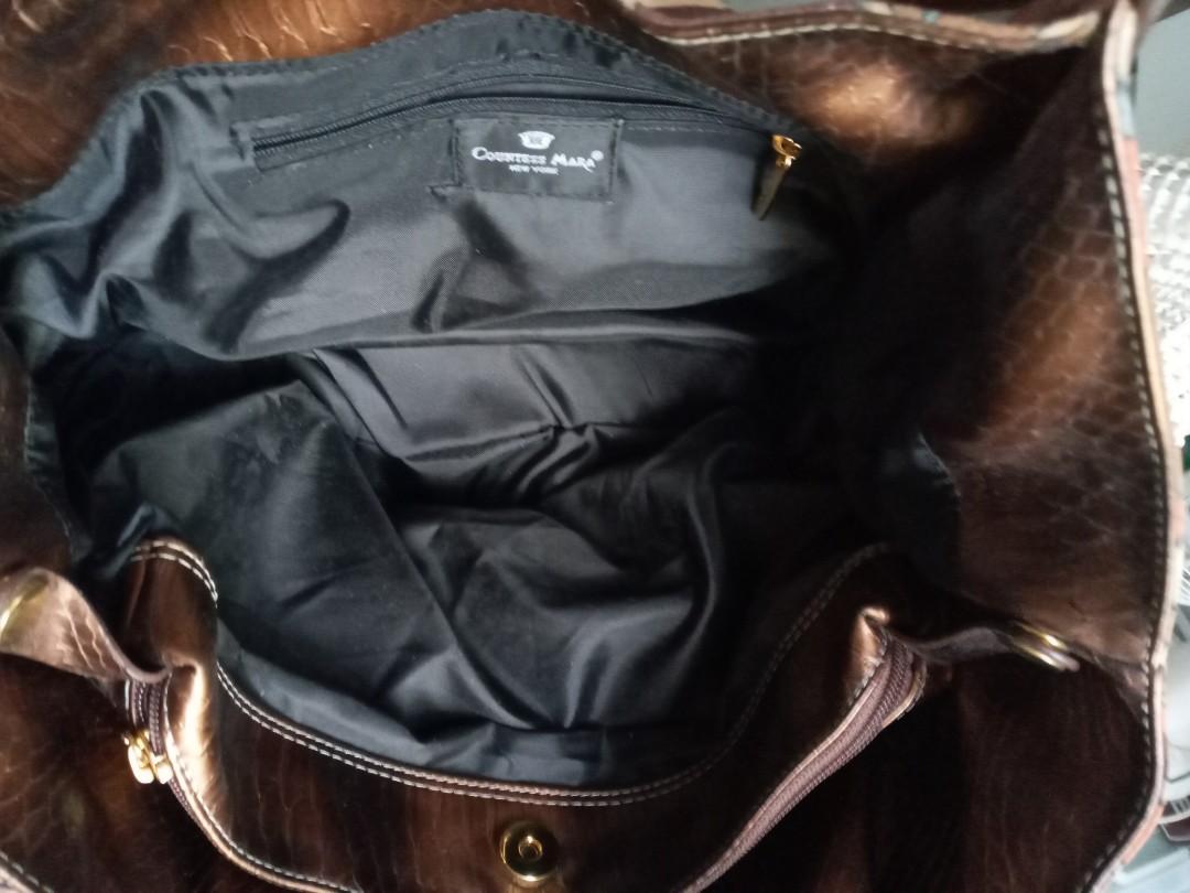 Countess Mara New York in Leather and Fabric Material in Patch Design ...