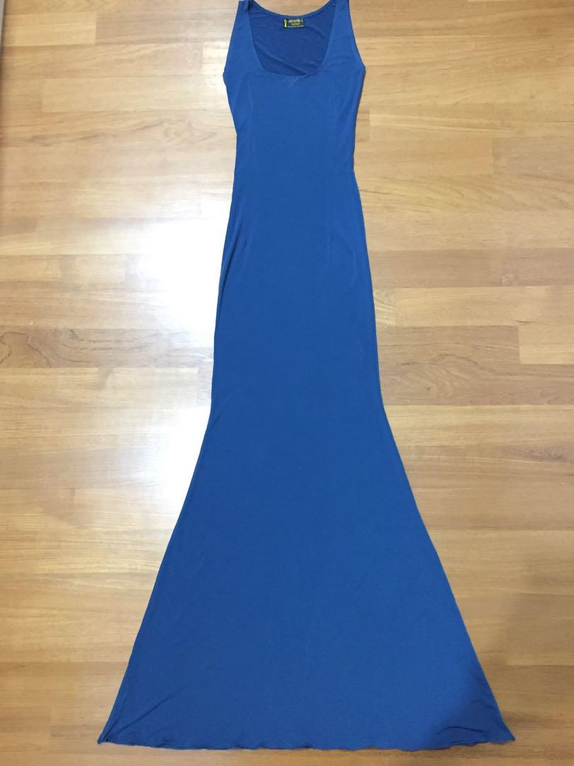 Crystal J Tailor Made Emerald Green Jubah / Kebaya Innerwear Maxi Dress ...