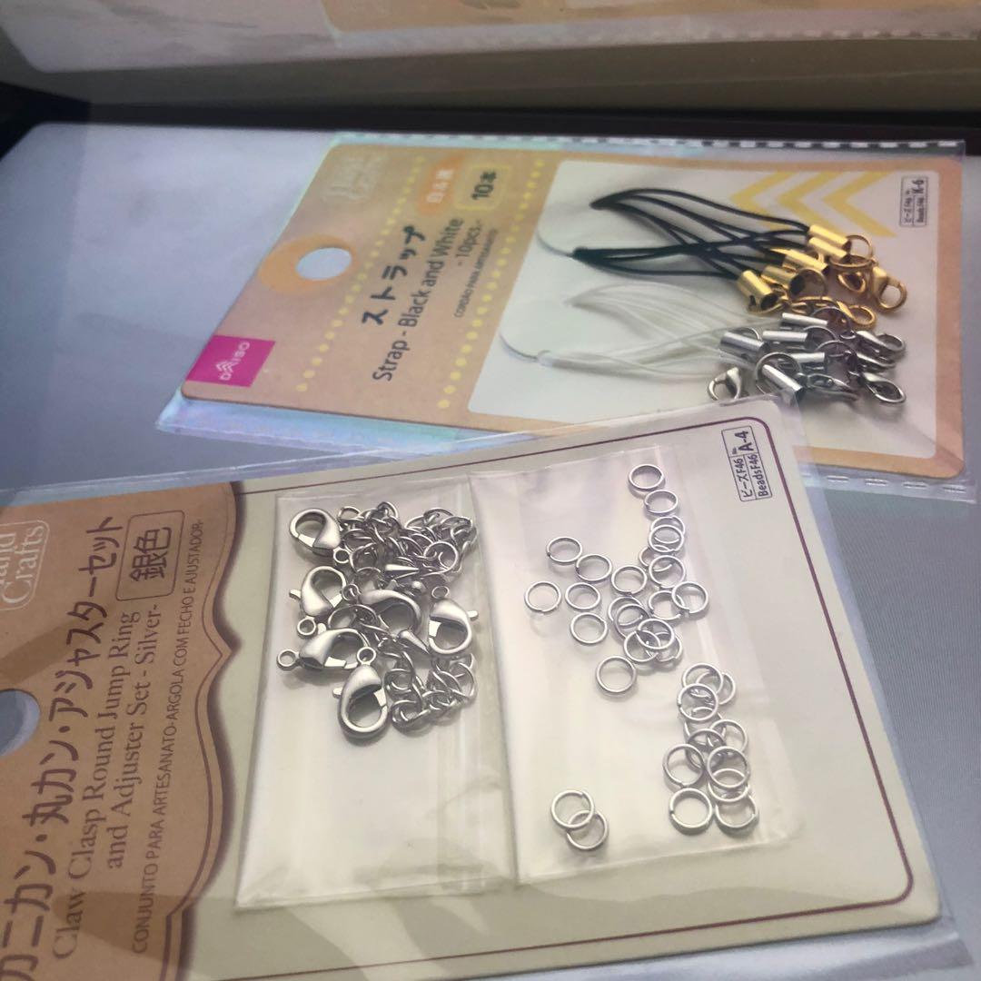 DAISO KEYCHAIN MAKING CLASPS AND STRAPS SET OF 2, Hobbies & Toys ...