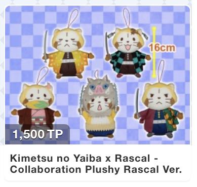 Demon Slayer x Rascal Plush, Hobbies & Toys, Toys & Games on Carousell