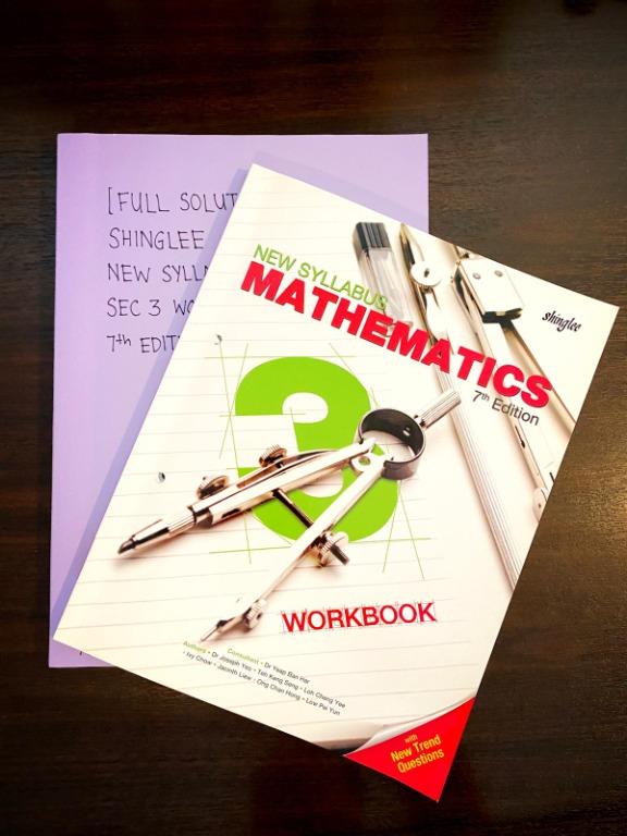 [Full Solution] Sec 3 New Syllabus Mathematics Workbook 7th Edition ...