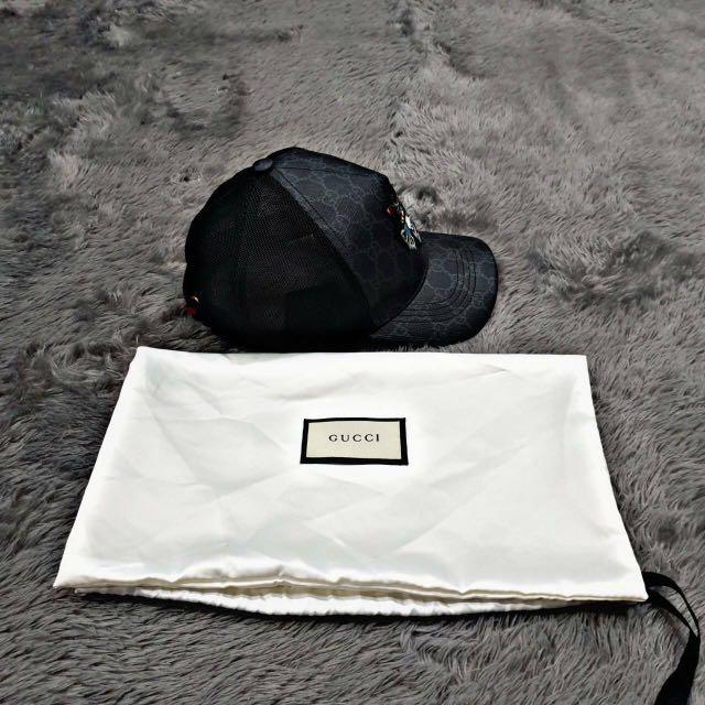 Gucci angry cat cap, Barang Mewah, Pakaian di Carousell