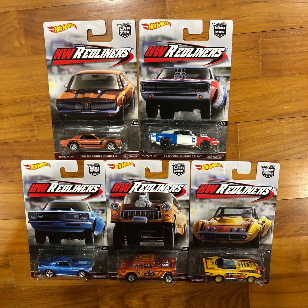 Hot Wheels Car Culture Redliners Selection, Hobbies & Toys, Toys ...