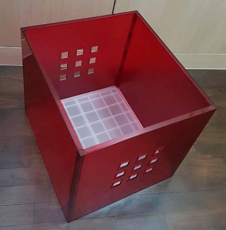 Ikea LEKMAN Box storage red, Furniture & Home Living, Home Improvement ...