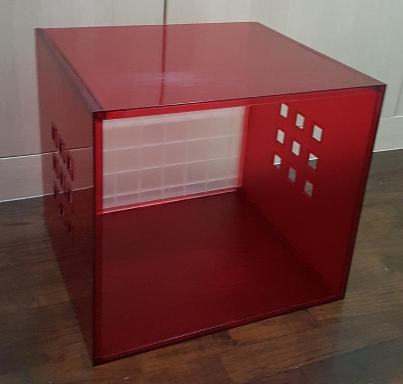 Ikea LEKMAN Box storage red, Furniture & Home Living, Home Improvement ...