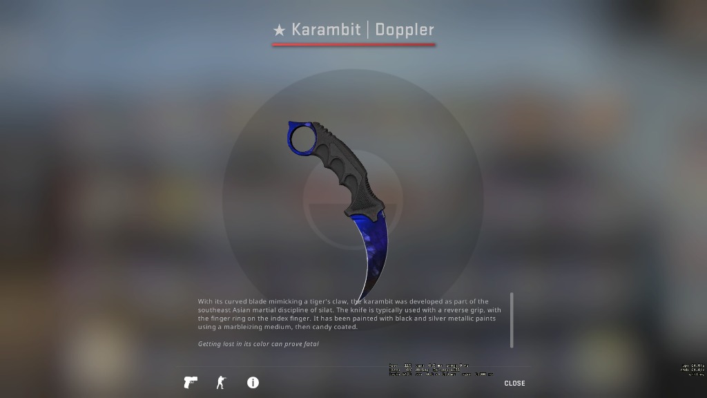 Karambit Doppler FN Phase 4, Video Gaming, Gaming Accessories, Game ...