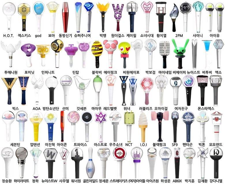  PO KPOP LIGHTSTICK OFFICIAL MASTERLIST NCT RED VELVET IZONE IZ ONE 