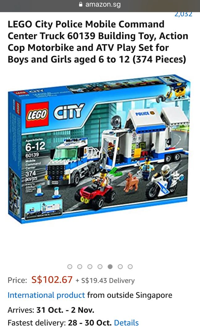 LEGO 60139 City Police Mobile Command Truck, Hobbies & Toys, Toys ...