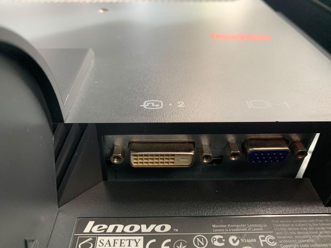 Lenovo Thinkvision L197 19”inch LCD monitor, Computers & Tech, Parts ...