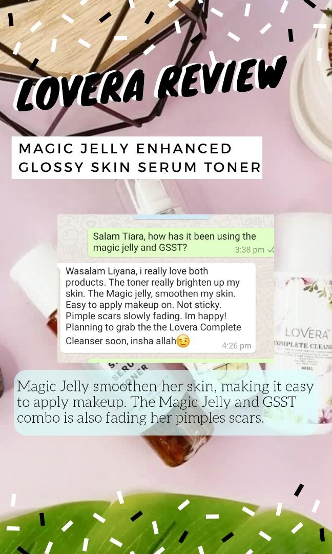 Magic Jelly and Glossy Skin Serum Toner, Beauty & Personal Care, Face ...