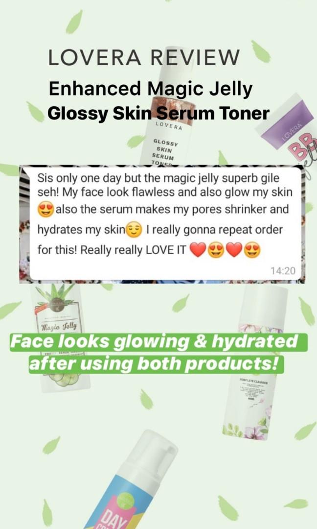 Magic Jelly and Glossy Skin Serum Toner, Beauty & Personal Care, Face ...