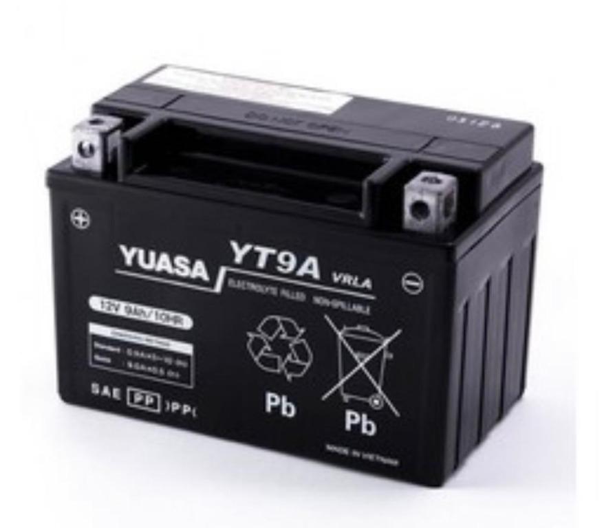 Yuasa YT9A CB400 Scooter Battery, Motorcycles, Motorcycle Accessories ...