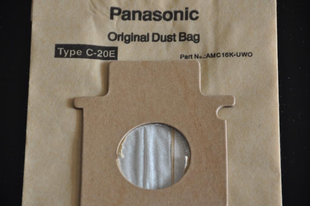 Panasonic Vacuum Cleaner Original Disposable Paper Dust Bag Type C-20E ...